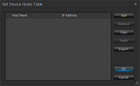 Device Maintenance Settings