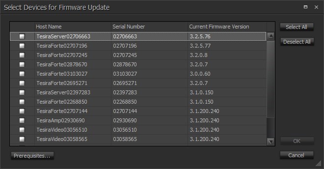 Device Maintenance Settings